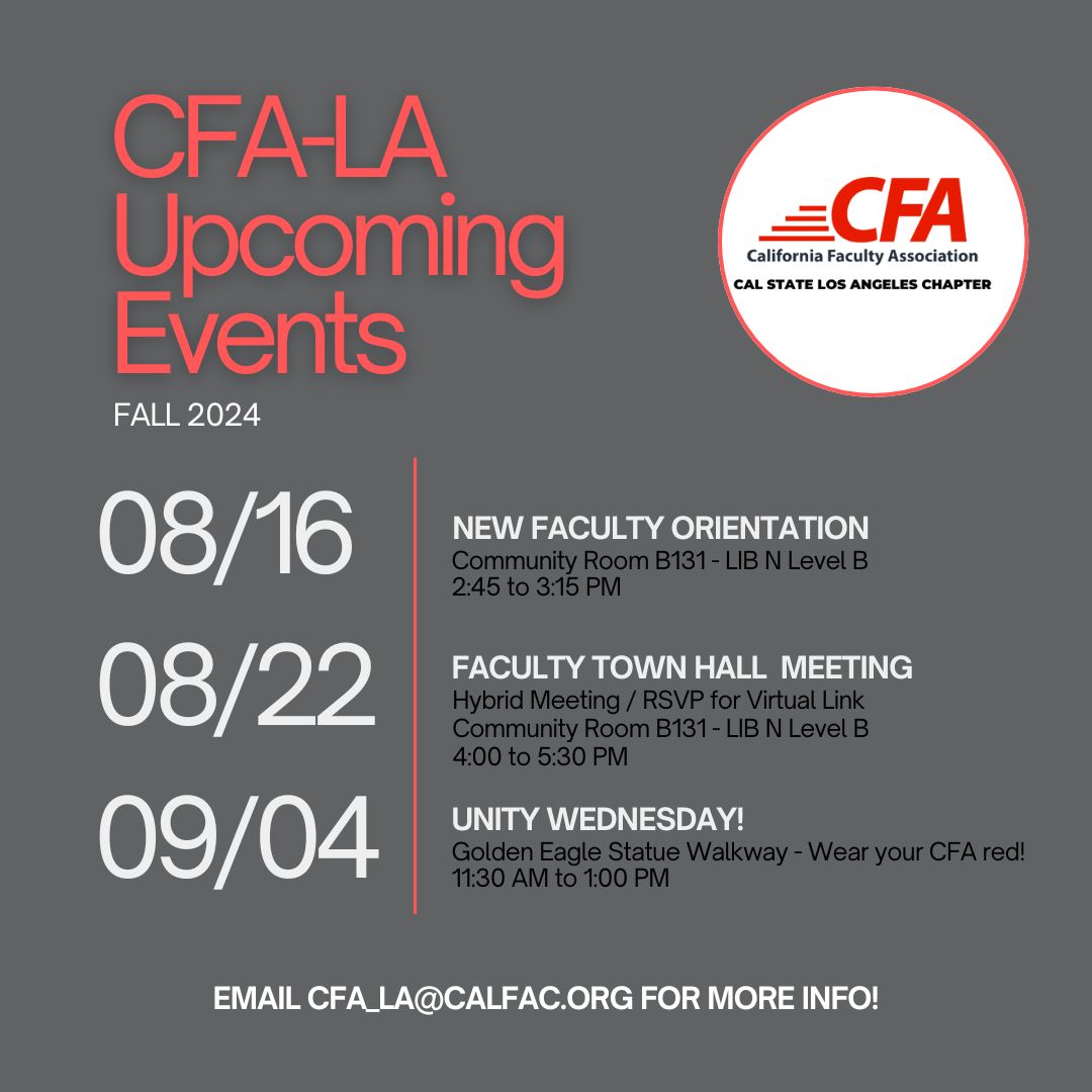 CFA Los Angeles - California Faculty Association
